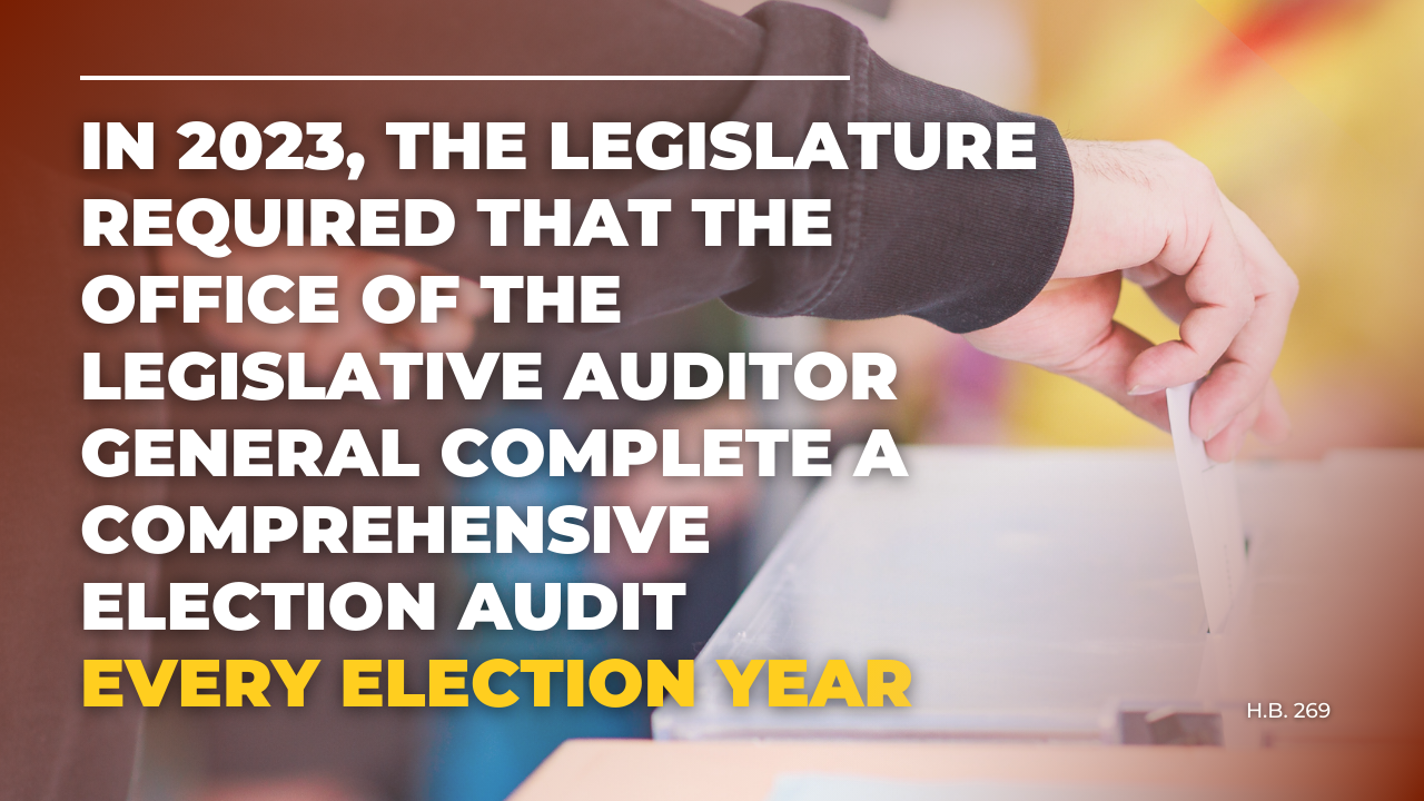 IMPLEMENT IMPROVEMENTS FROM 2024 ELECTION AUDITS